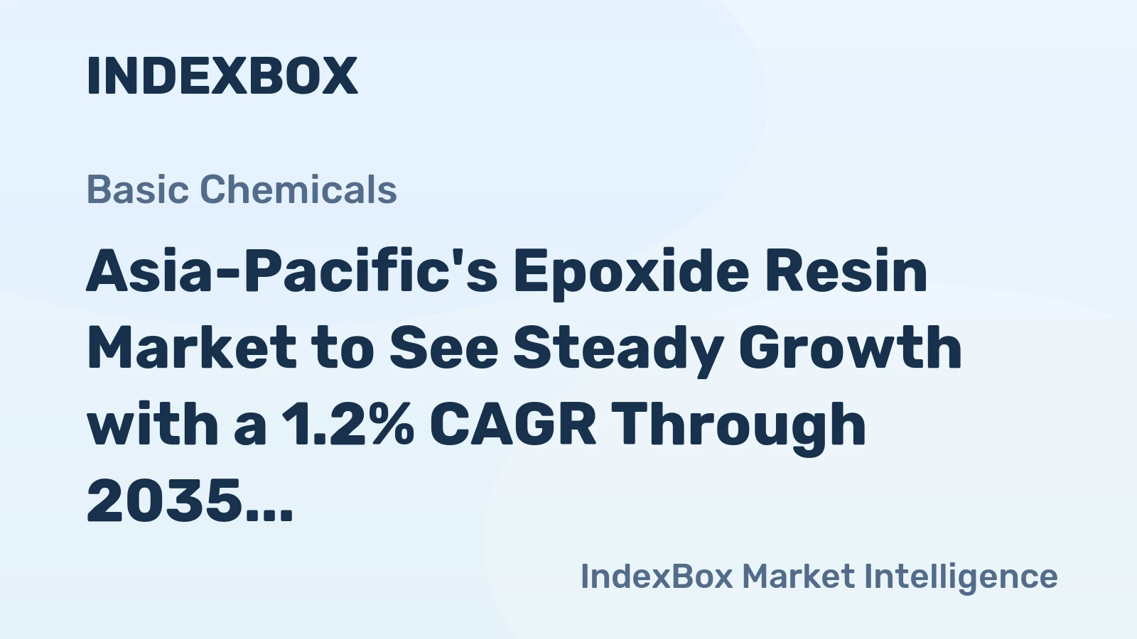 Asia-Pacific's Epoxide Resin Market to See Steady Growth with a 1.2% CAGR Through 2035