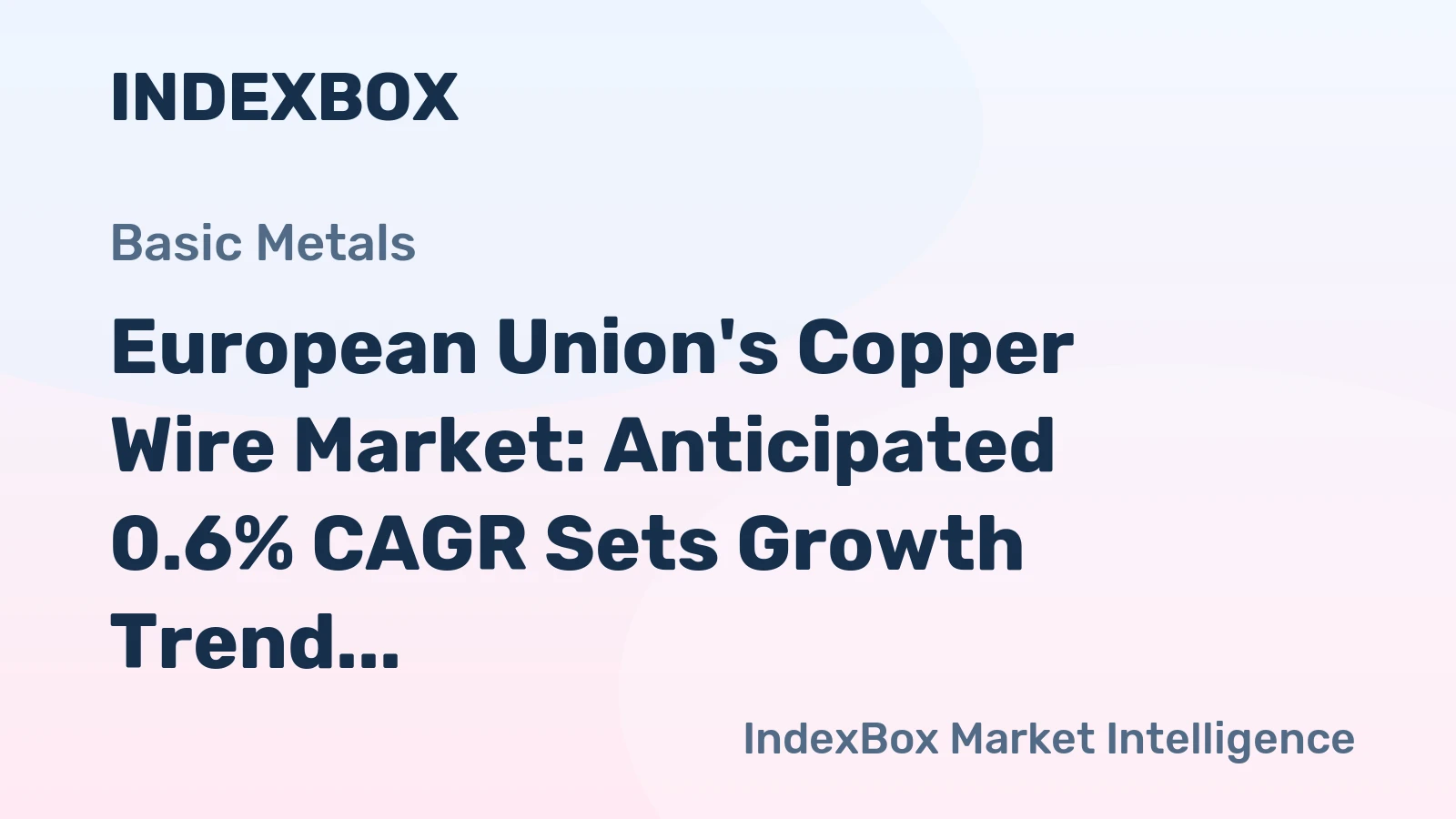 European Union's Copper Wire Market: Anticipated 0.6% CAGR Sets Growth Trend for Next Decade