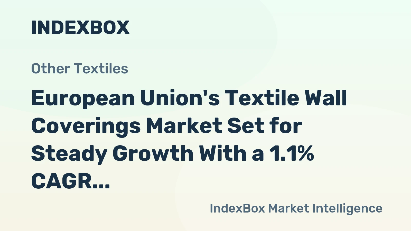 European Union's Textile Wall Coverings Market Set for Steady Growth With a 1.1% CAGR in Value