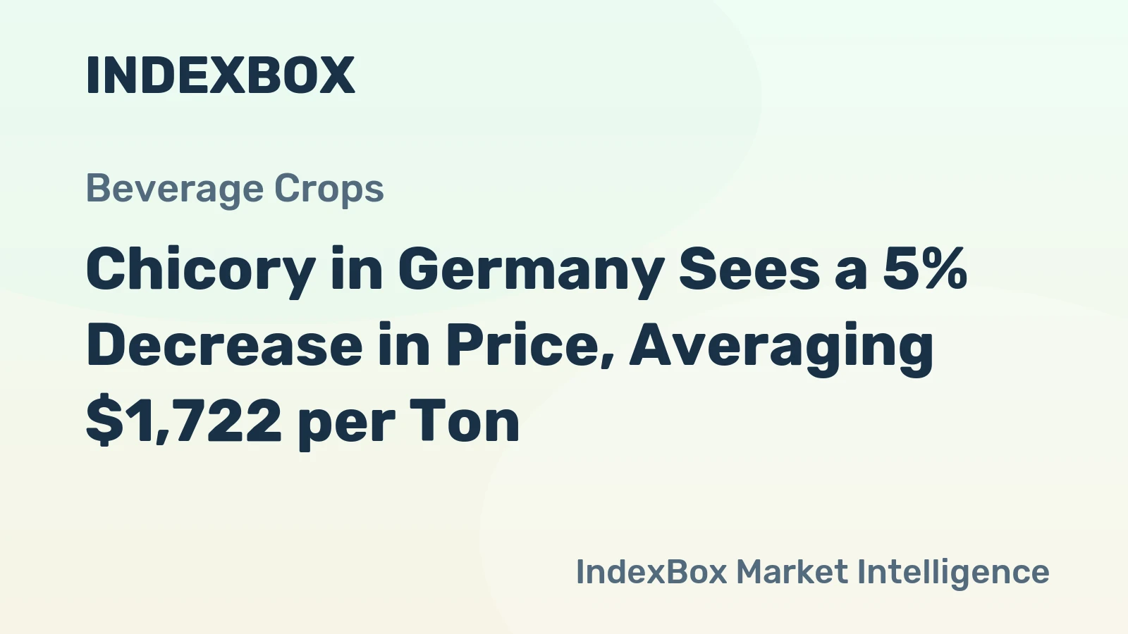 Chicory in Germany Sees a 5% Decrease in Price, Averaging $1,722 per Ton