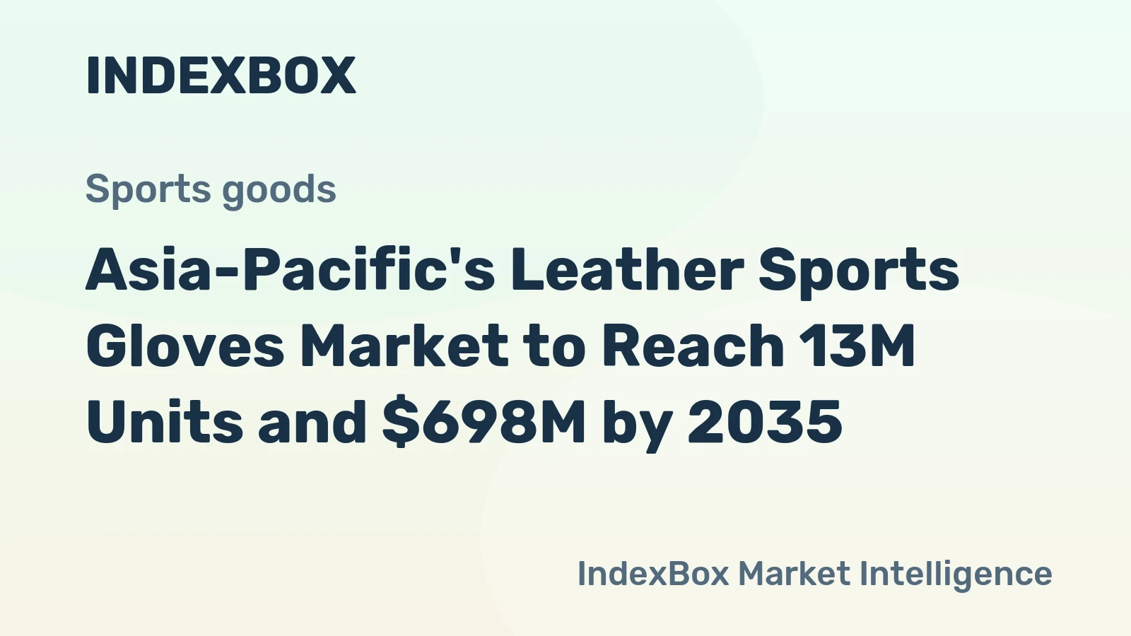 Asia-Pacific's Leather Sports Gloves Market to Reach 13M Units and $698M by 2035
