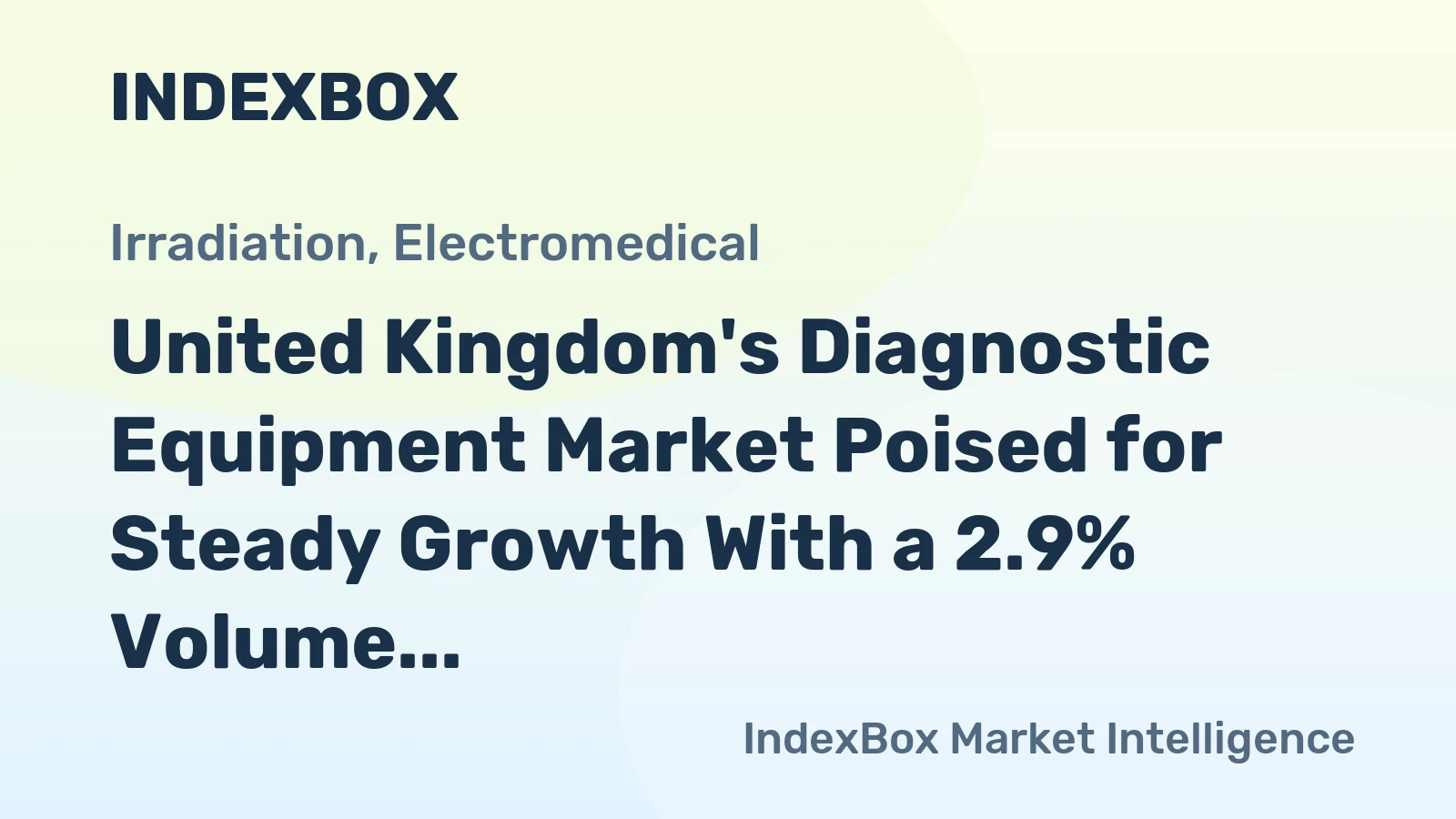 United Kingdom's Diagnostic Equipment Market Poised for Steady Growth With a 2.9% Volume CAGR Through 2035