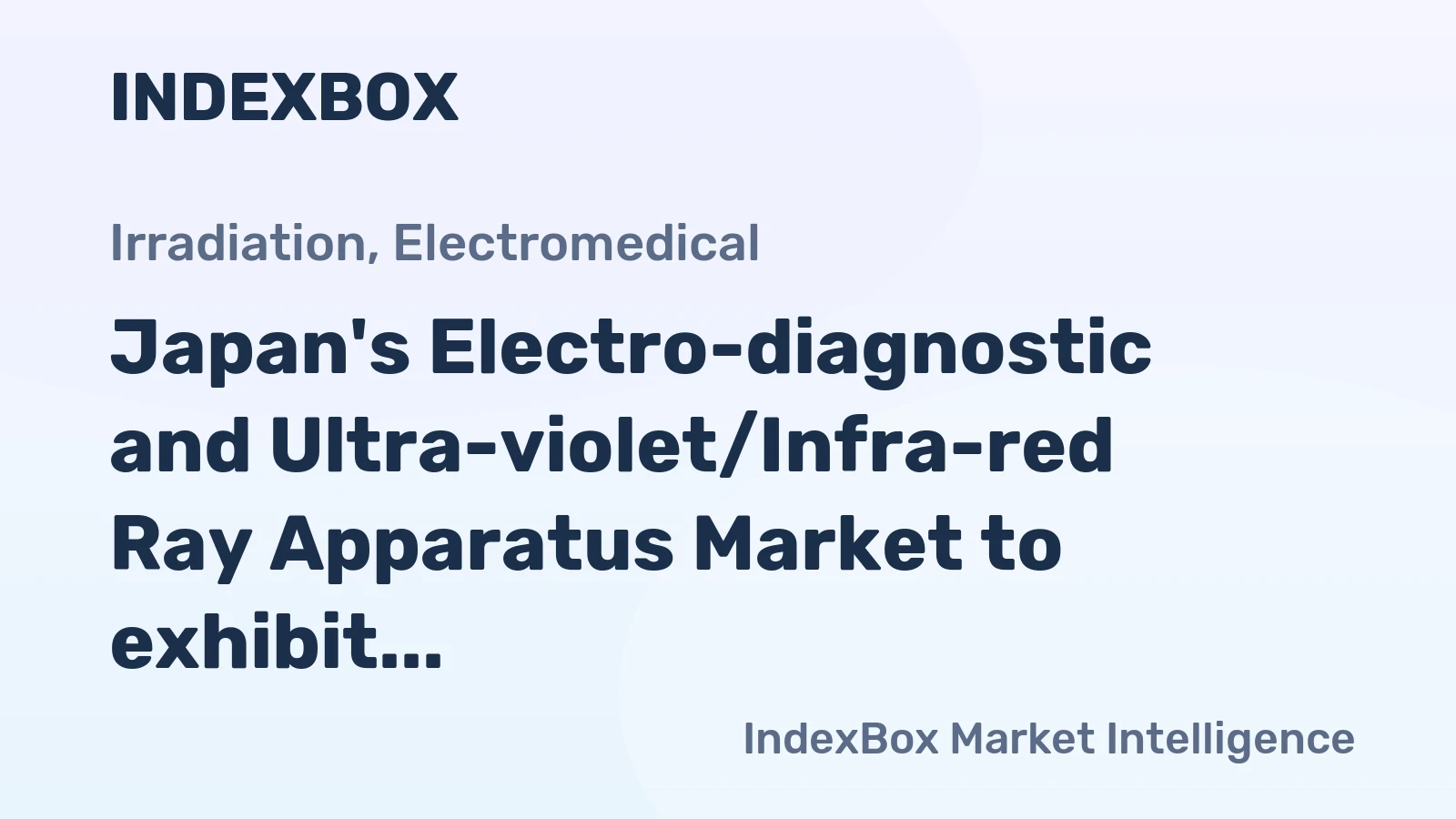Japan's Electro-diagnostic and Ultra-violet/Infra-red Ray Apparatus Market to exhibit steady growth with CAGR of +0.5% from 2024 to 2035