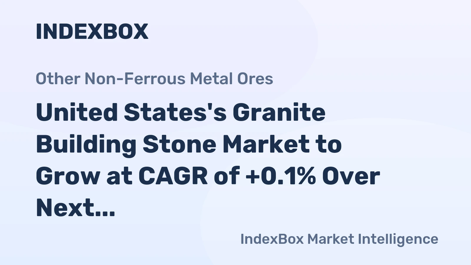 United States's Granite Building Stone Market to Grow at CAGR of +0.1% Over Next Decade, Reaching $3.7B by 2035