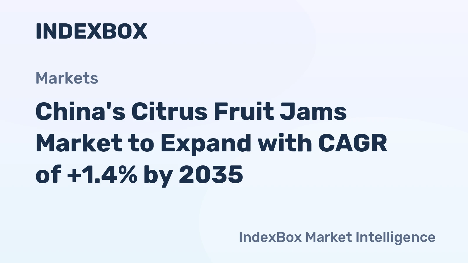 China's Citrus Fruit Jams Market to Expand with CAGR of +1.4% by 2035
