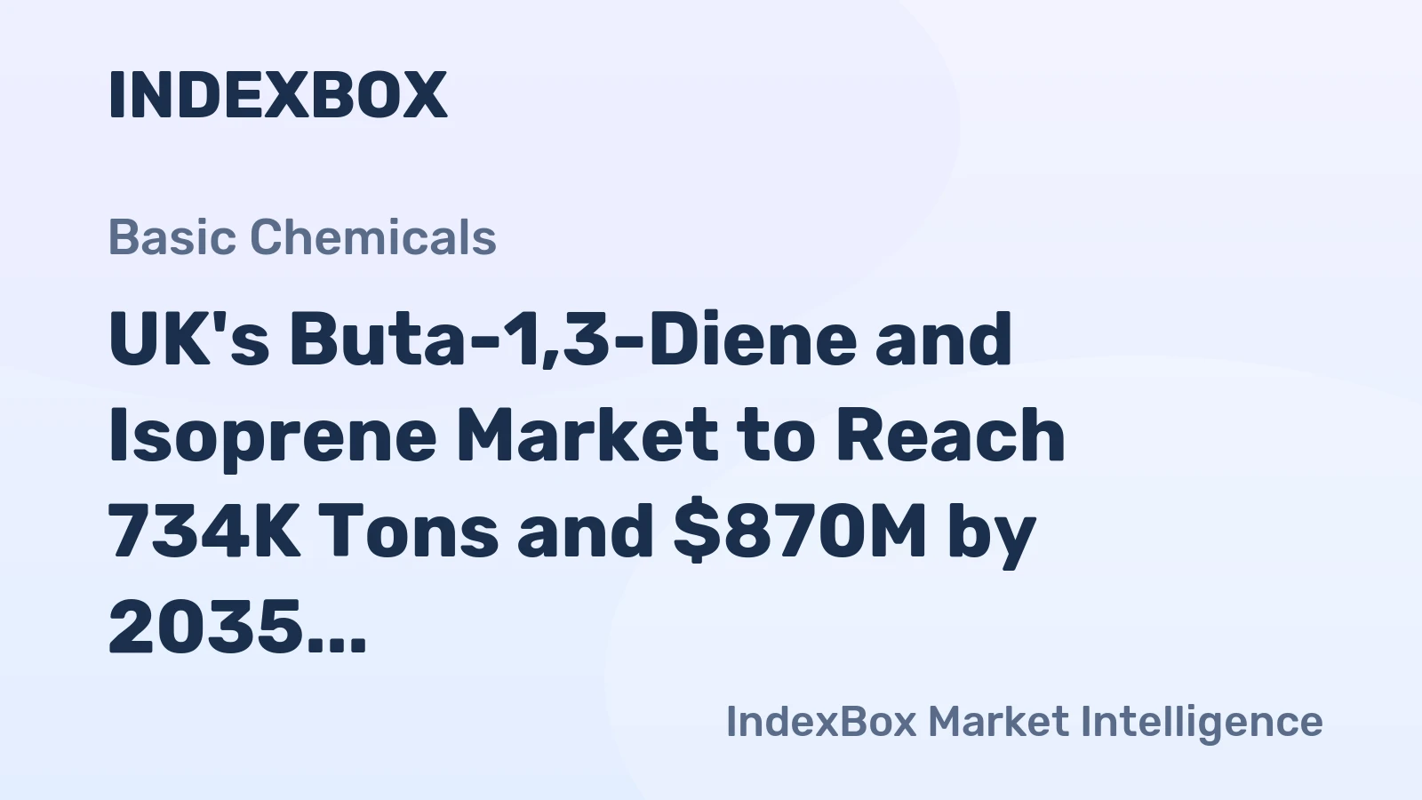 UK's Buta-1,3-Diene and Isoprene Market to Reach 734K Tons and $870M by 2035