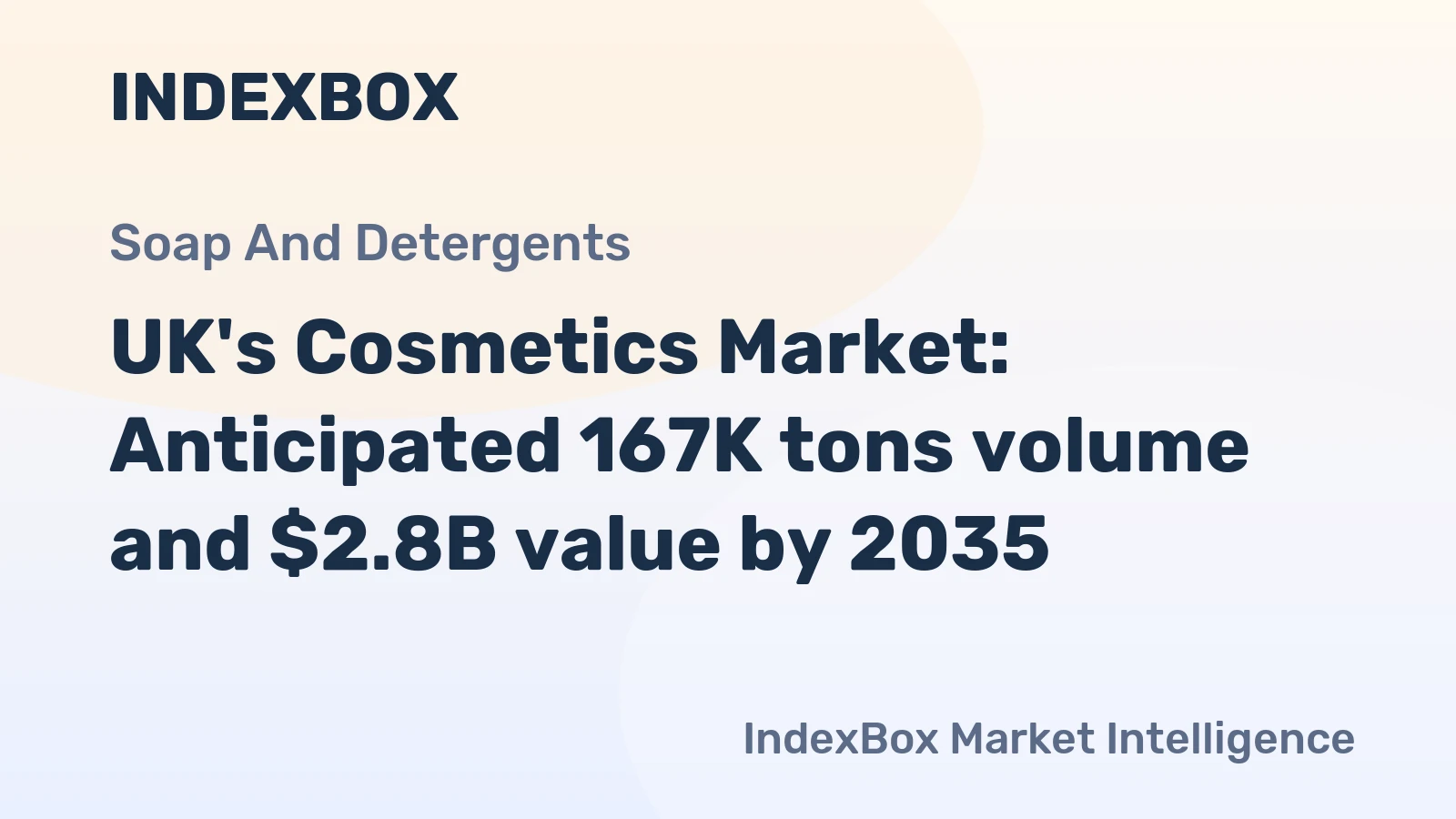 UK's Cosmetics Market: Anticipated 167K tons volume and $2.8B value by 2035