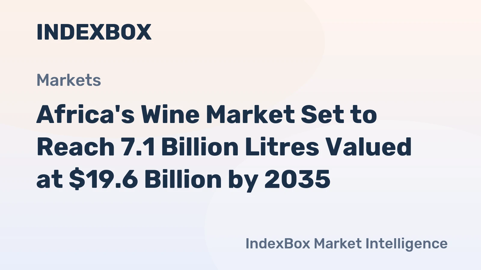 Africa's Wine Market Set to Reach 7.1 Billion Litres Valued at $19.6 Billion by 2035