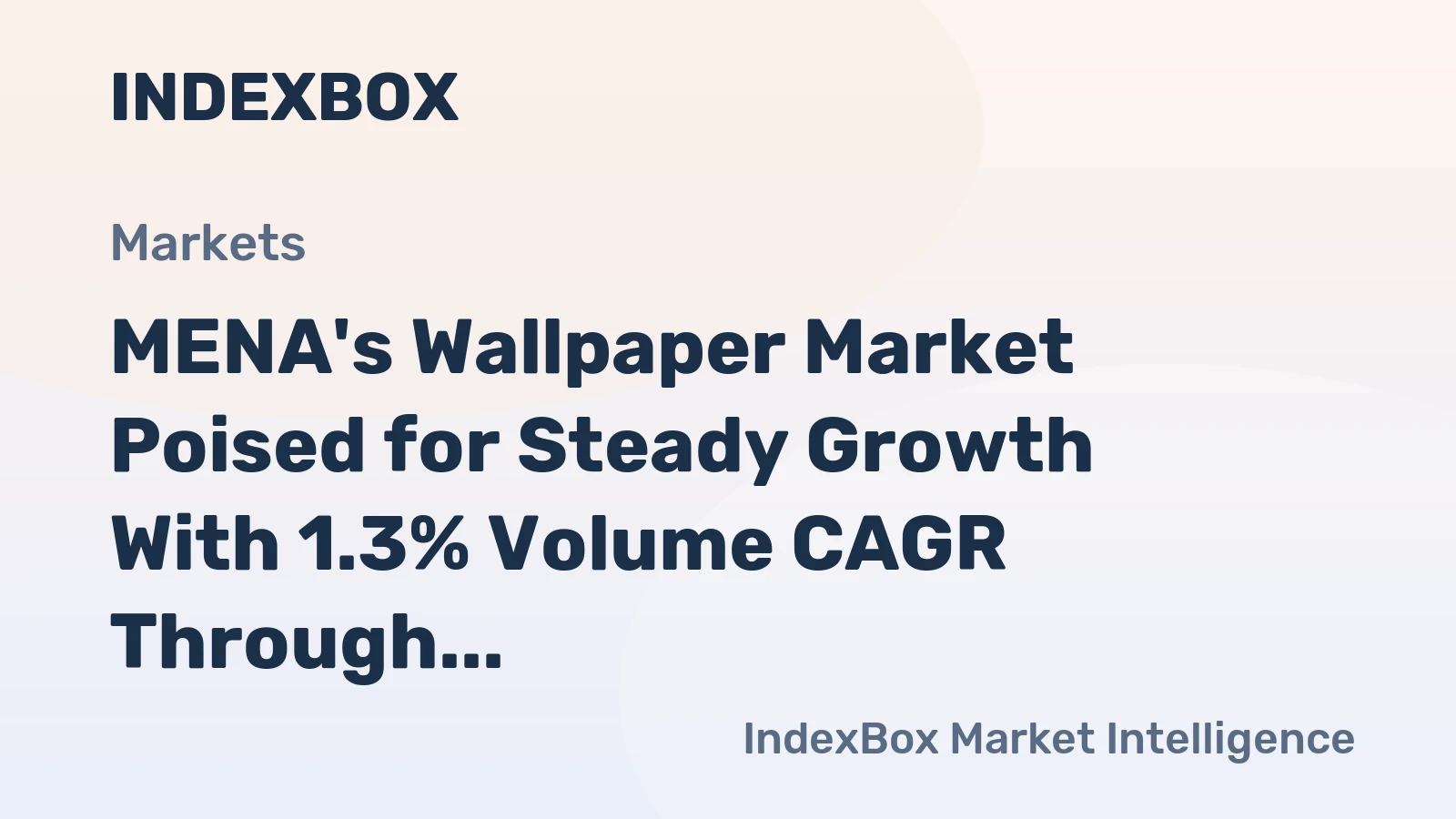 MENA's Wallpaper Market Poised for Steady Growth With 1.3% Volume CAGR Through 2035