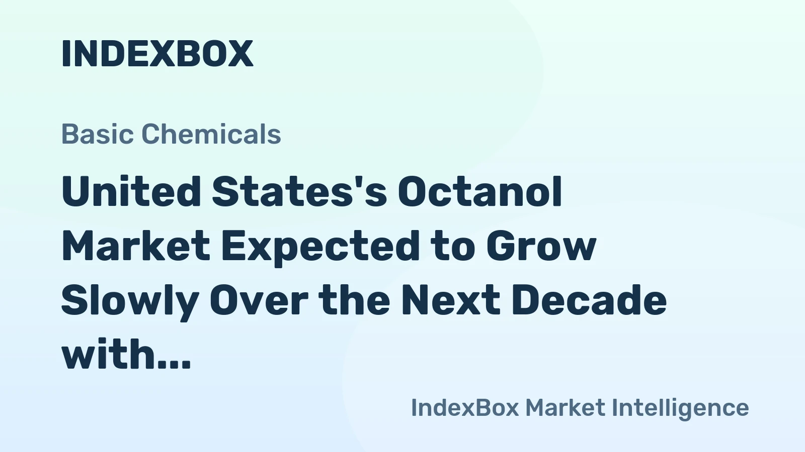 United States's Octanol Market Expected to Grow Slowly Over the Next Decade with Market Volume Reaching 561K tons and Value Reaching $969M by 2035