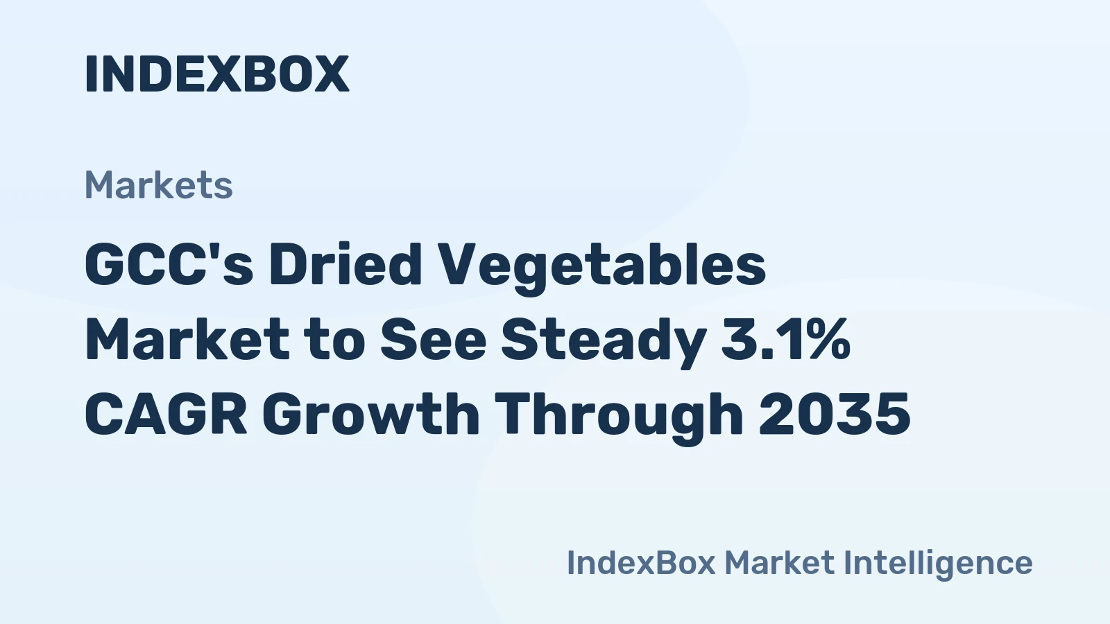 GCC's Dried Vegetables Market to See Steady 3.1% CAGR Growth Through 2035