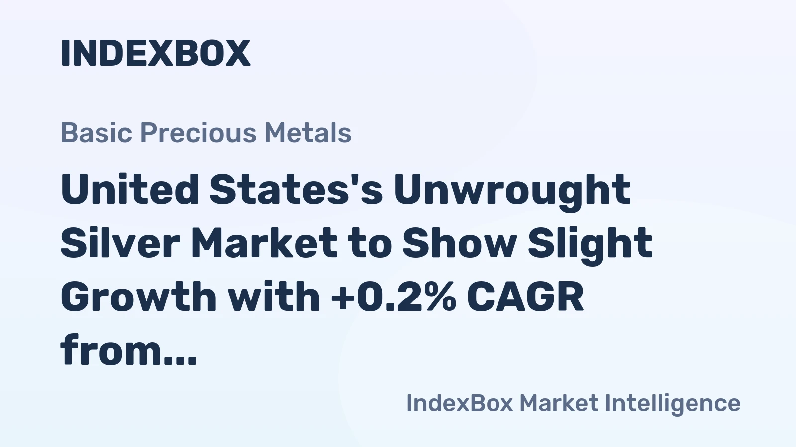 United States's Unwrought Silver Market to Show Slight Growth with +0.2% CAGR from 2024 to 2035