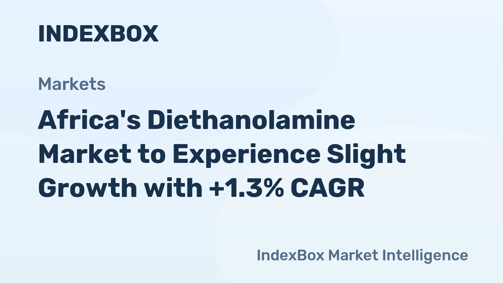 Africa's Diethanolamine Market to Experience Slight Growth with +1.3% CAGR