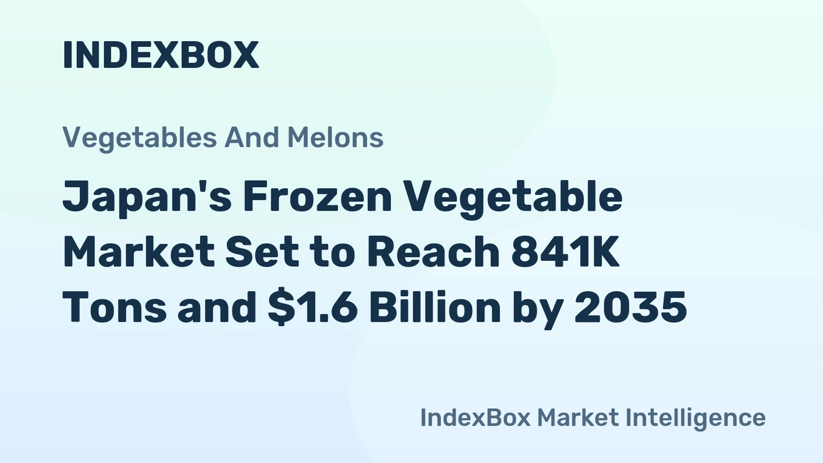 Japan's Frozen Vegetable Market Set to Reach 841K Tons and $1.6 Billion by 2035