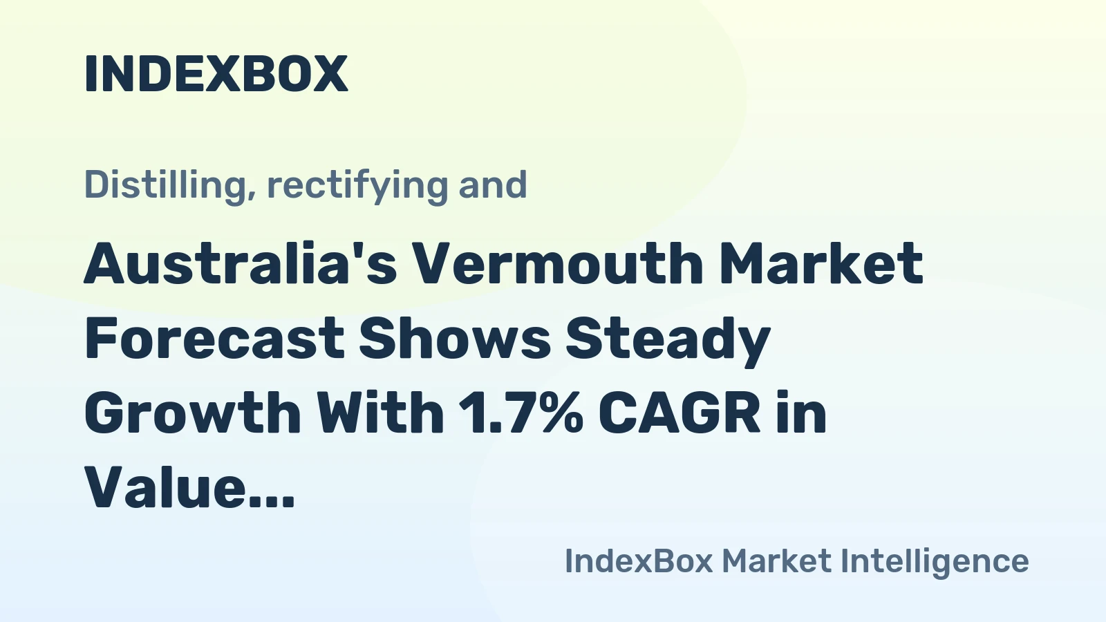 Australia's Vermouth Market Forecast Shows Steady Growth With 1.7% CAGR in Value Through 2035