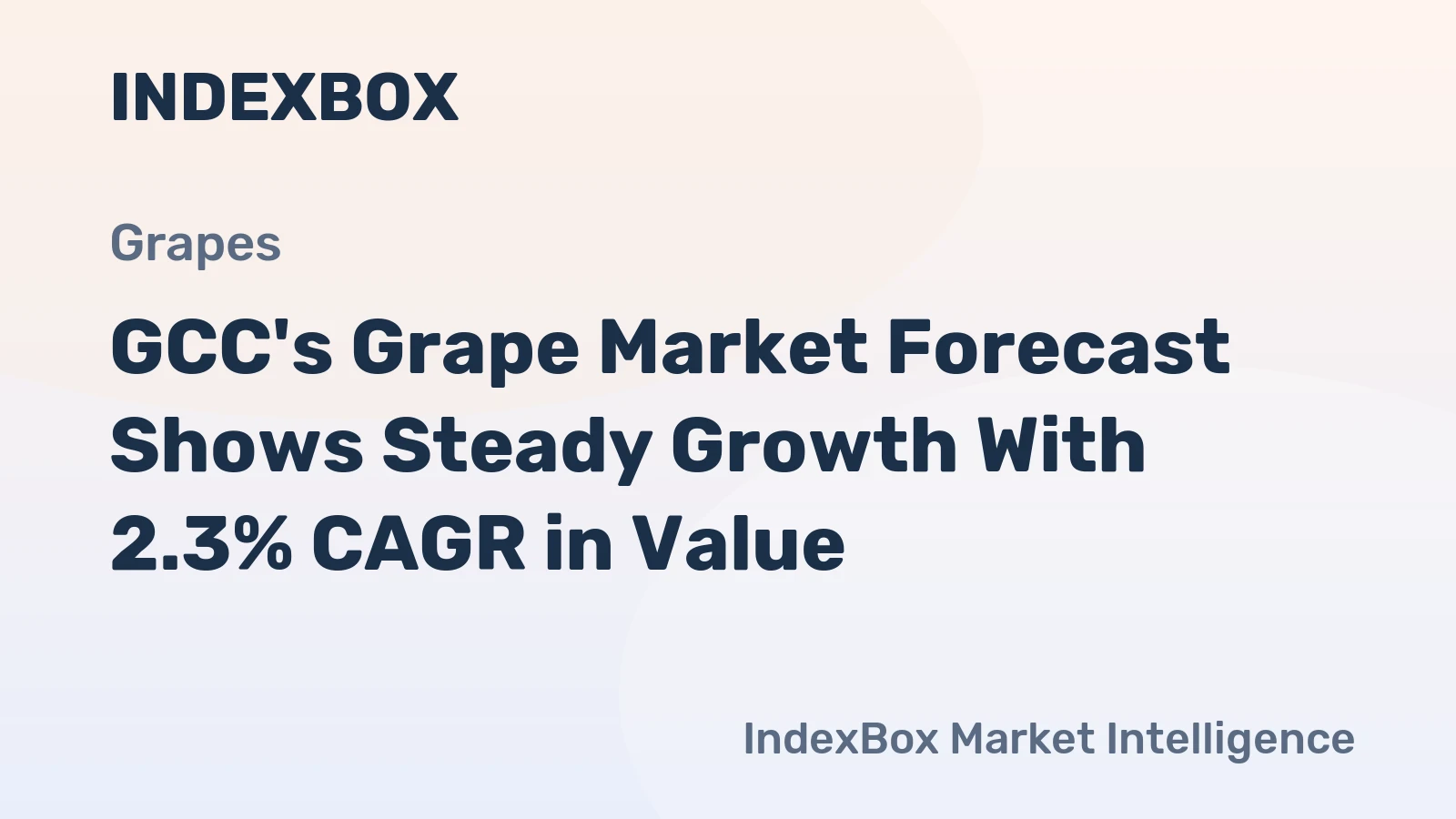 GCC's Grape Market Forecast Shows Steady Growth With 2.3% CAGR in Value