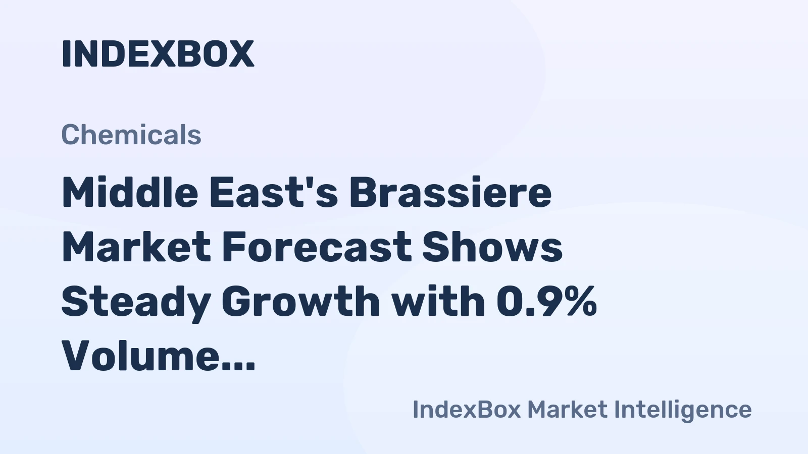 Middle East's Brassiere Market Forecast Shows Steady Growth with 0.9% Volume CAGR