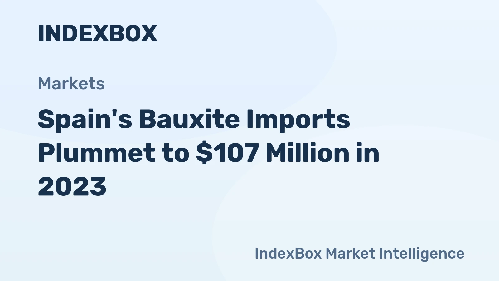 Spain's Bauxite Imports Plummet to $107 Million in 2023