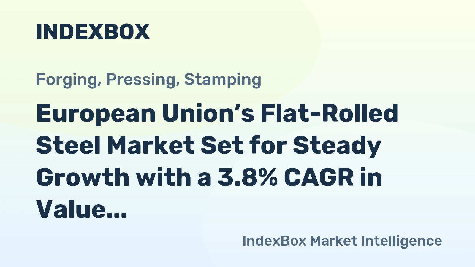 European Union’s Flat-Rolled Steel Market Set for Steady Growth with a 3.8% CAGR in Value Through 2035