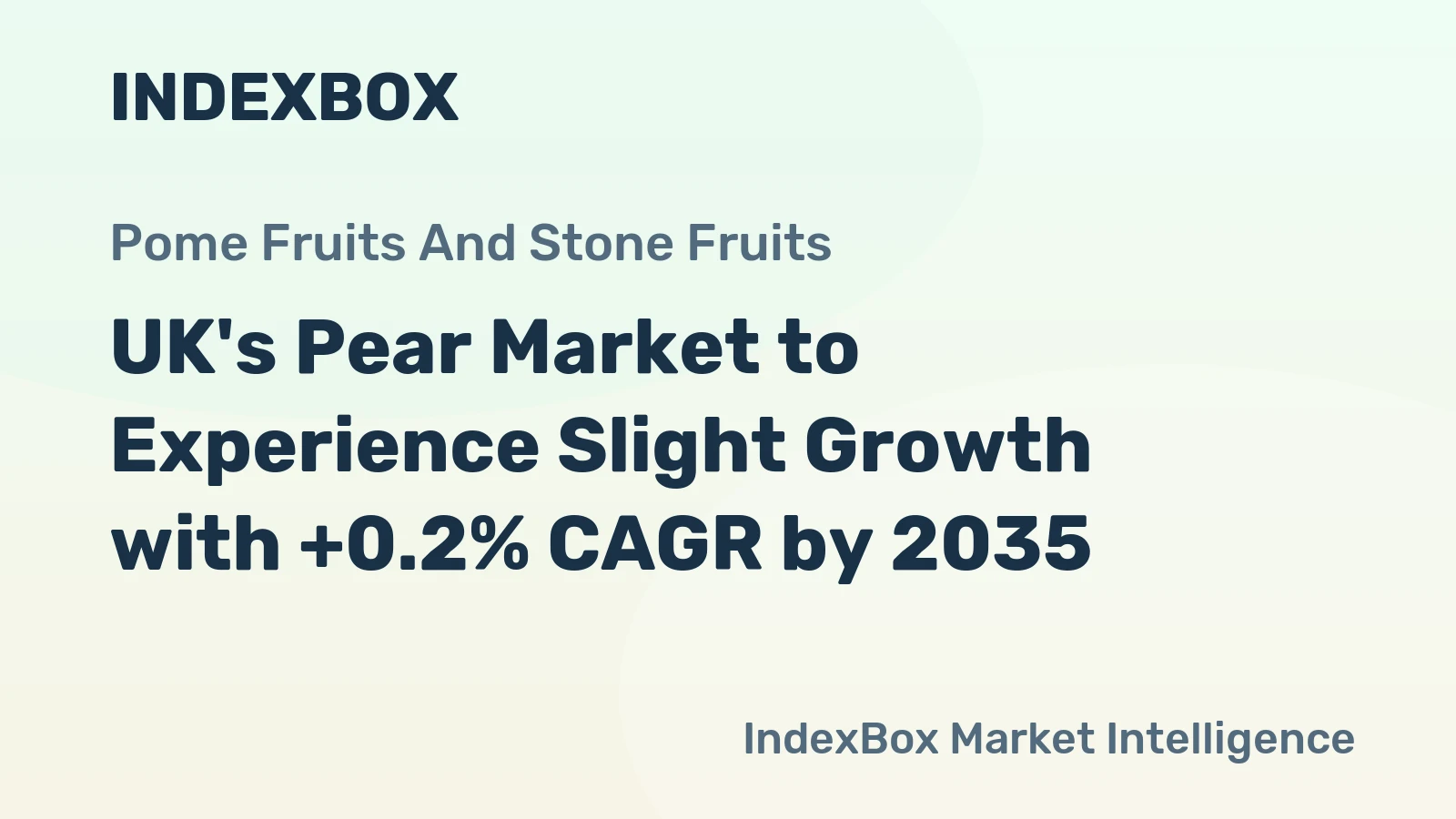 UK's Pear Market to Experience Slight Growth with +0.2% CAGR by 2035