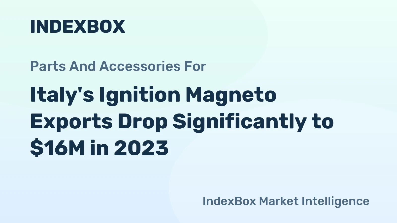 Italy's Ignition Magneto Exports Drop Significantly to $16M in 2023