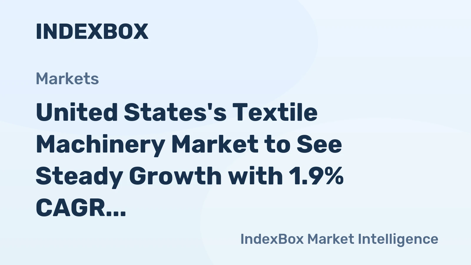 United States's Textile Machinery Market to See Steady Growth with 1.9% CAGR Reaching $18.1B by 2035