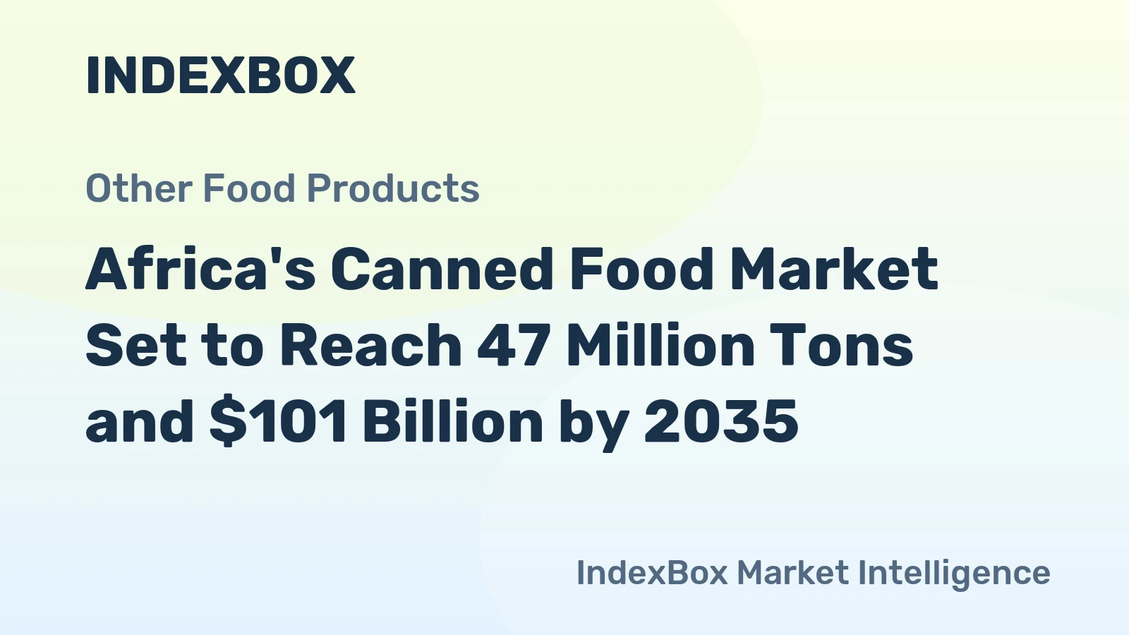 Africa's Canned Food Market Set to Reach 47 Million Tons and $101 Billion by 2035