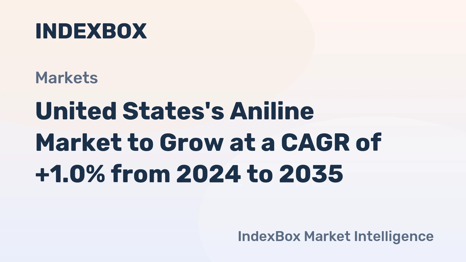 United States's Aniline Market to Grow at a CAGR of +1.0% from 2024 to 2035