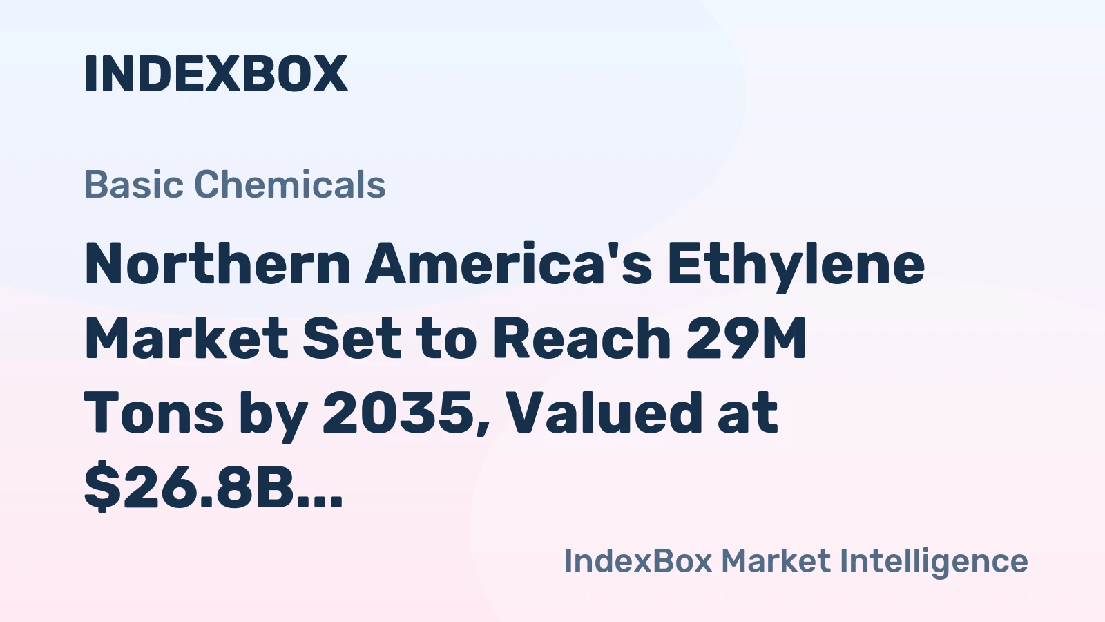 Northern America's Ethylene Market Set to Reach 29M Tons by 2035, Valued at $26.8B