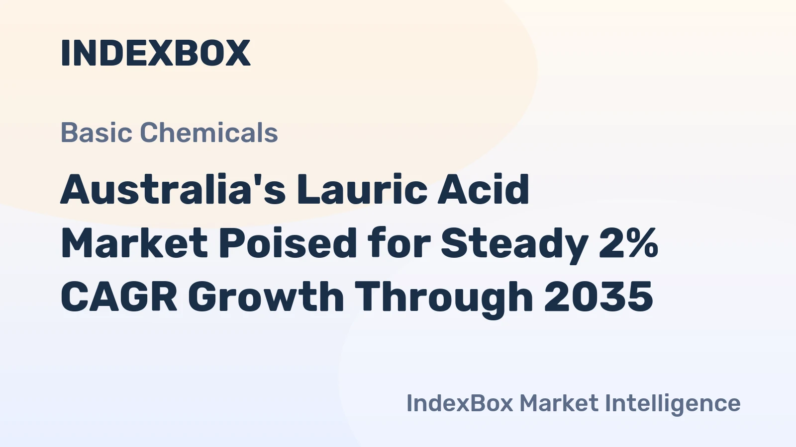 Australia's Lauric Acid Market Poised for Steady 2% CAGR Growth Through 2035