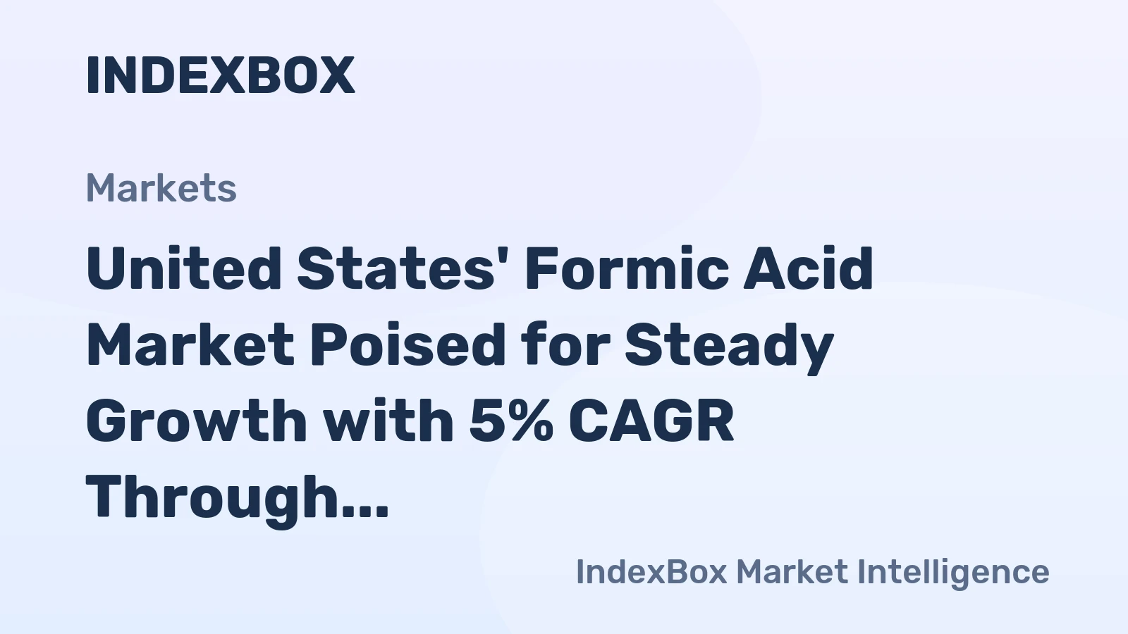 United States' Formic Acid Market Poised for Steady Growth with 5% CAGR Through 2035