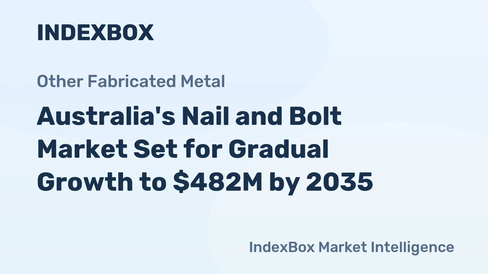 Australia's Nail and Bolt Market Set for Gradual Growth to $482M by 2035