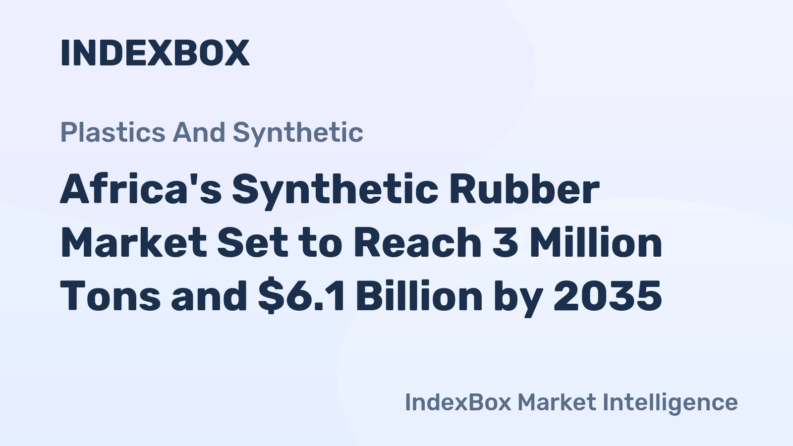 Africa's Synthetic Rubber Market Set to Reach 3 Million Tons and $6.1 Billion by 2035
