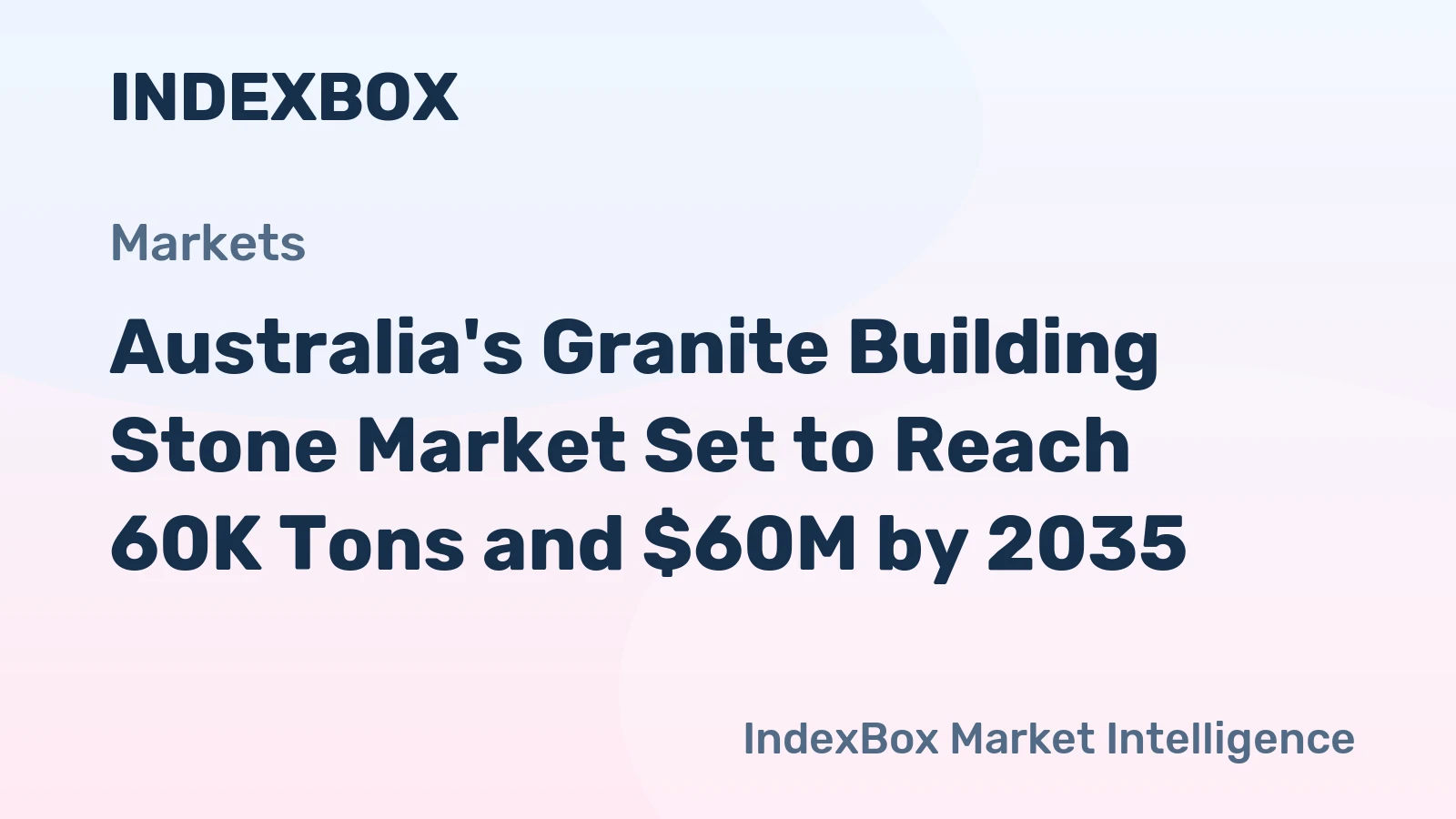 Australia's Granite Building Stone Market Set to Reach 60K Tons and $60M by 2035