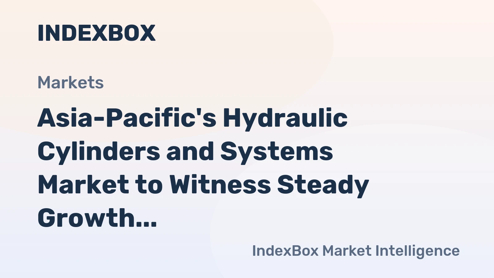 Asia-Pacific's Hydraulic Cylinders and Systems Market to Witness Steady Growth with 2.0% CAGR through 2035