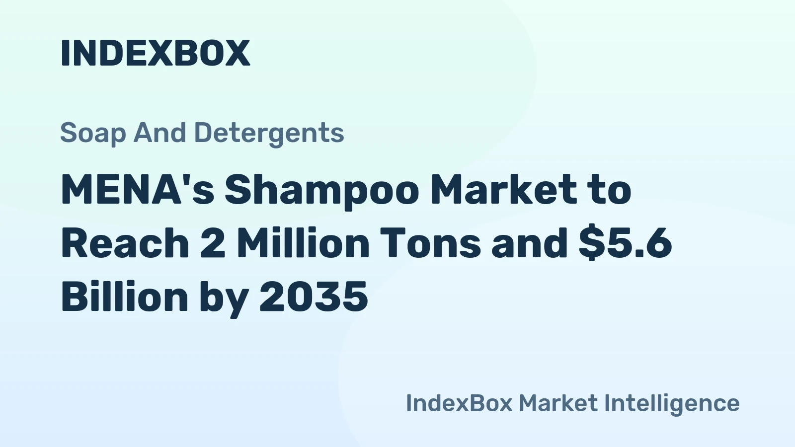 MENA's Shampoo Market to Reach 2 Million Tons and $5.6 Billion by 2035