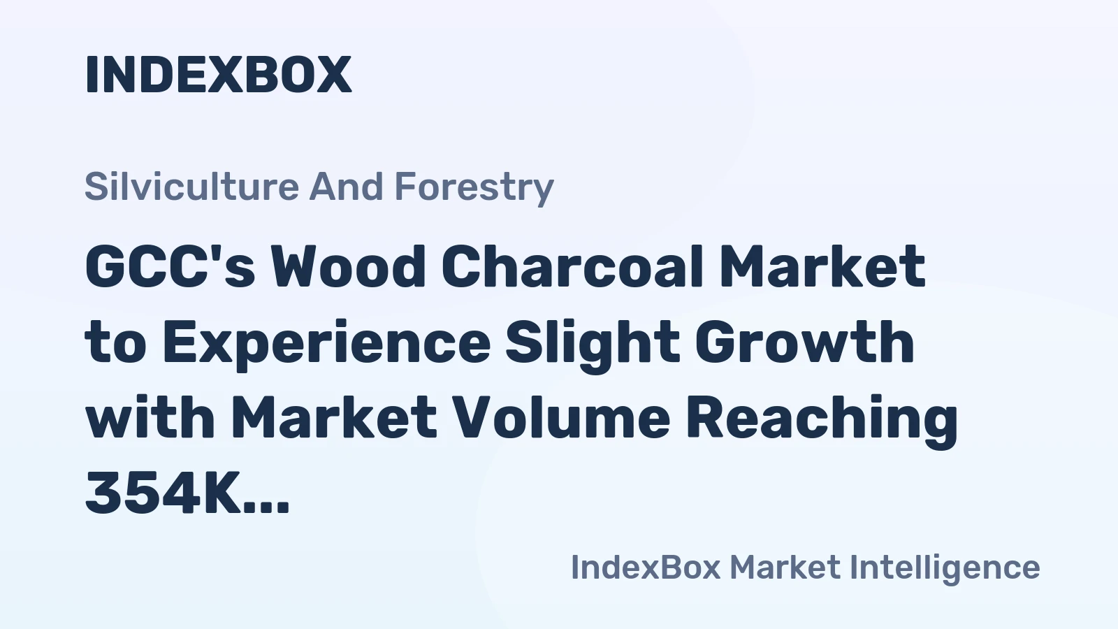 GCC's Wood Charcoal Market to Experience Slight Growth with Market Volume Reaching 354K Tons by 2035