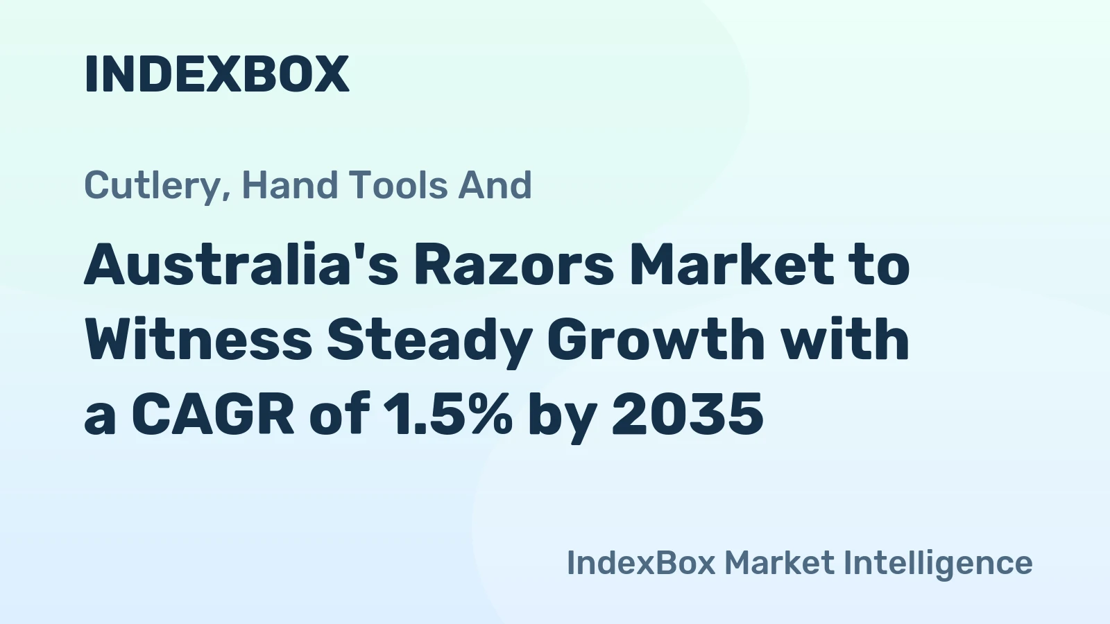 Australia's Razors Market to Witness Steady Growth with a CAGR of 1.5% by 2035