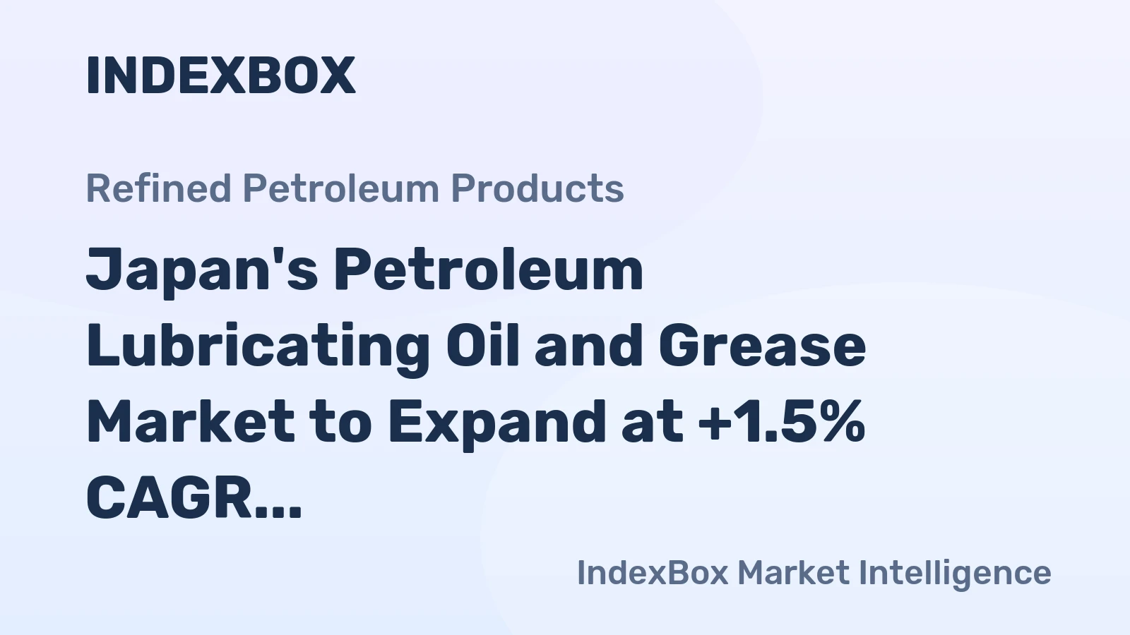 Japan's Petroleum Lubricating Oil and Grease Market to Expand at +1.5% CAGR, Reaching 493K Tons by 2035