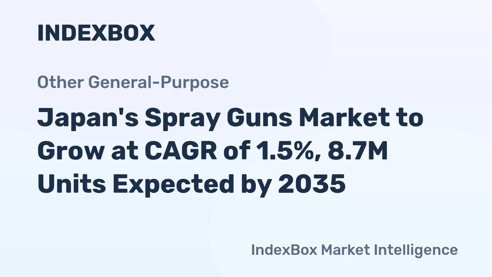 Japan's Spray Guns Market to Grow at CAGR of 1.5%, 8.7M Units Expected by 2035