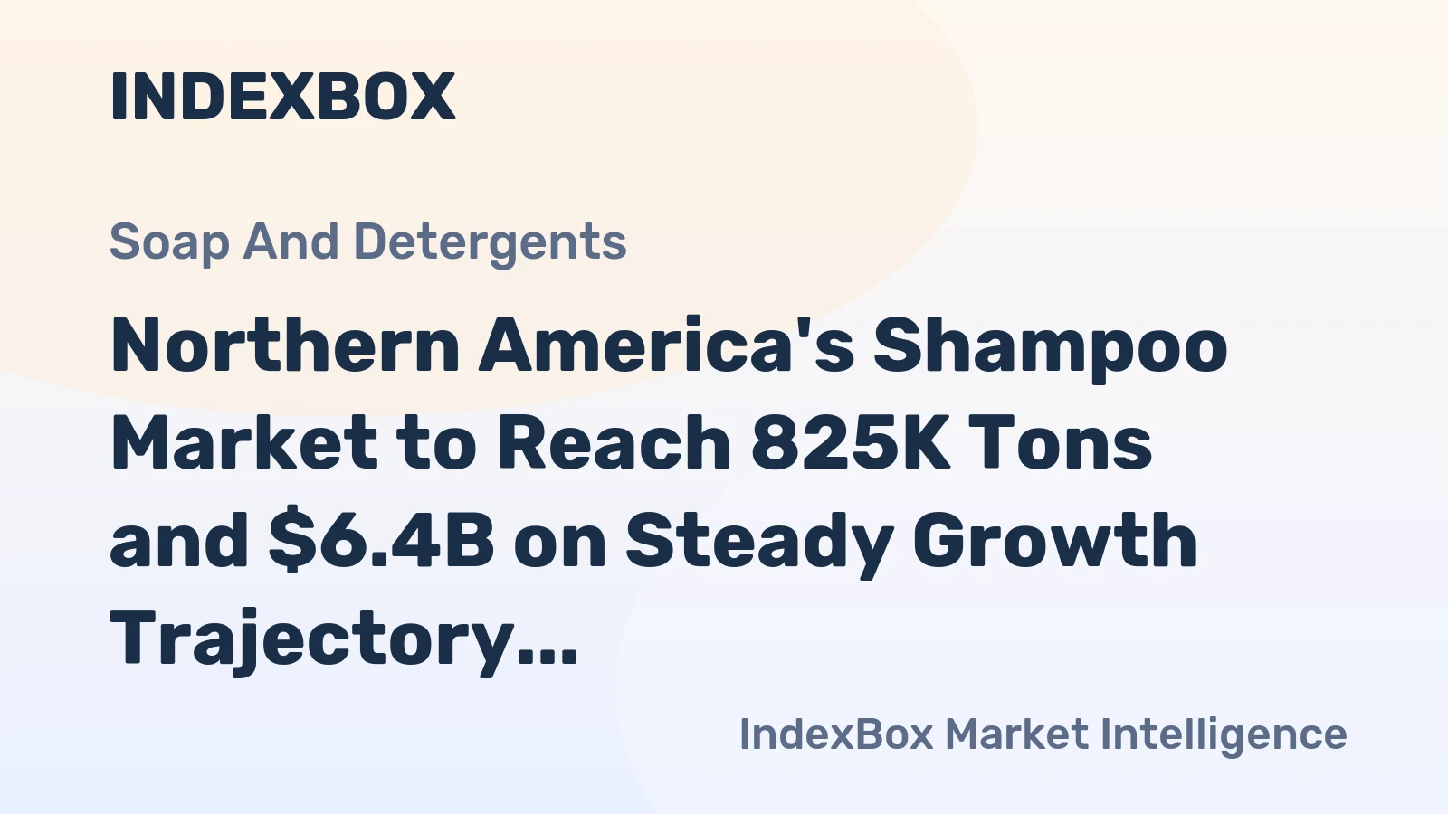 Northern America's Shampoo Market to Reach 825K Tons and $6.4B on Steady Growth Trajectory