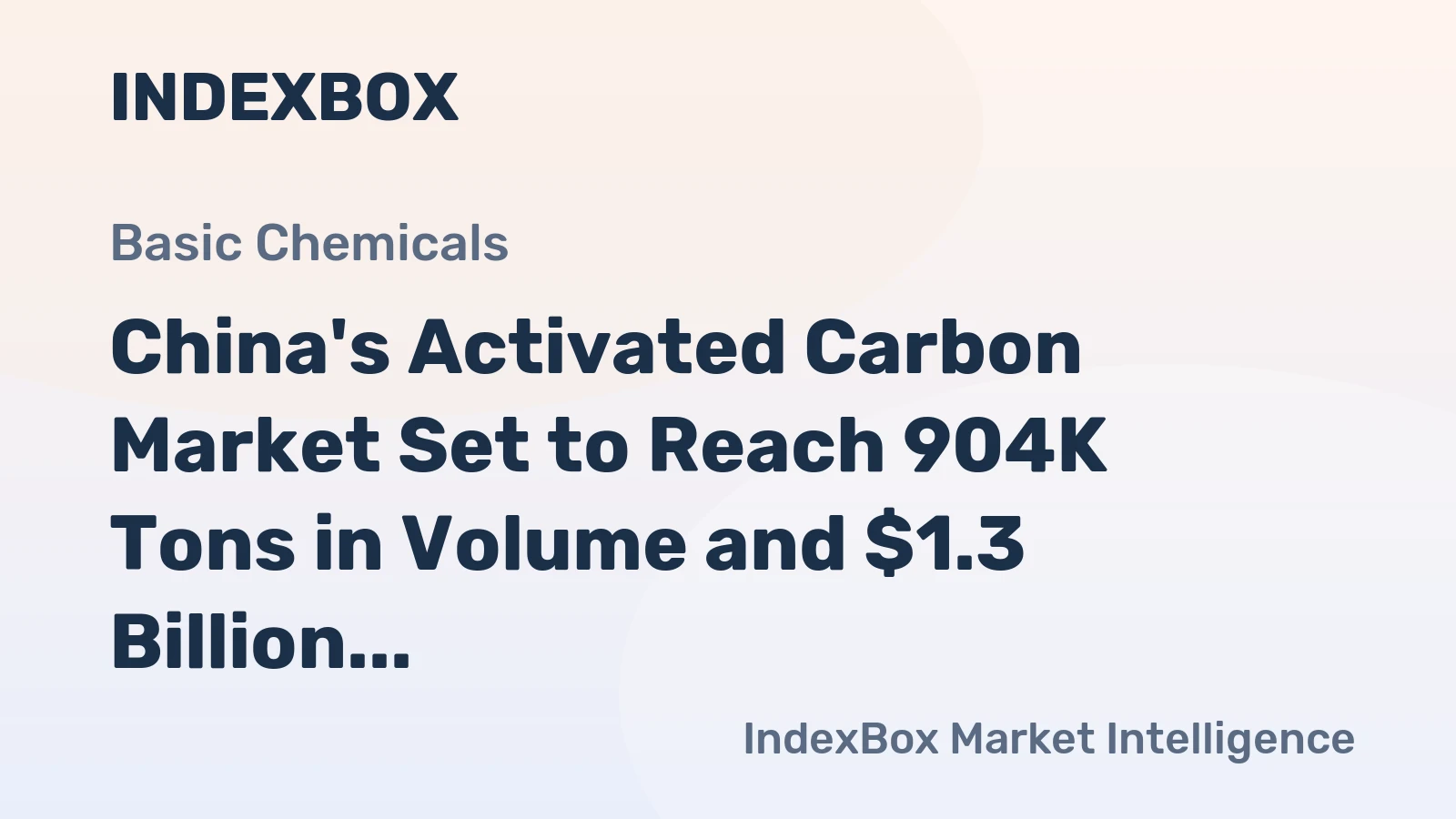 China's Activated Carbon Market Set to Reach 904K Tons in Volume and $1.3 Billion in Value
