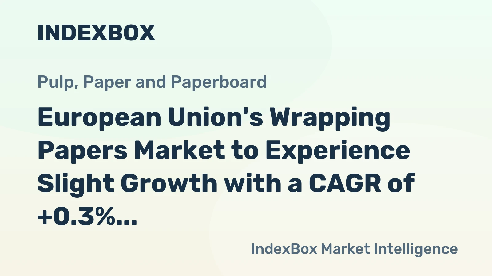 European Union's Wrapping Papers Market to Experience Slight Growth with a CAGR of +0.3% from 2024-2035