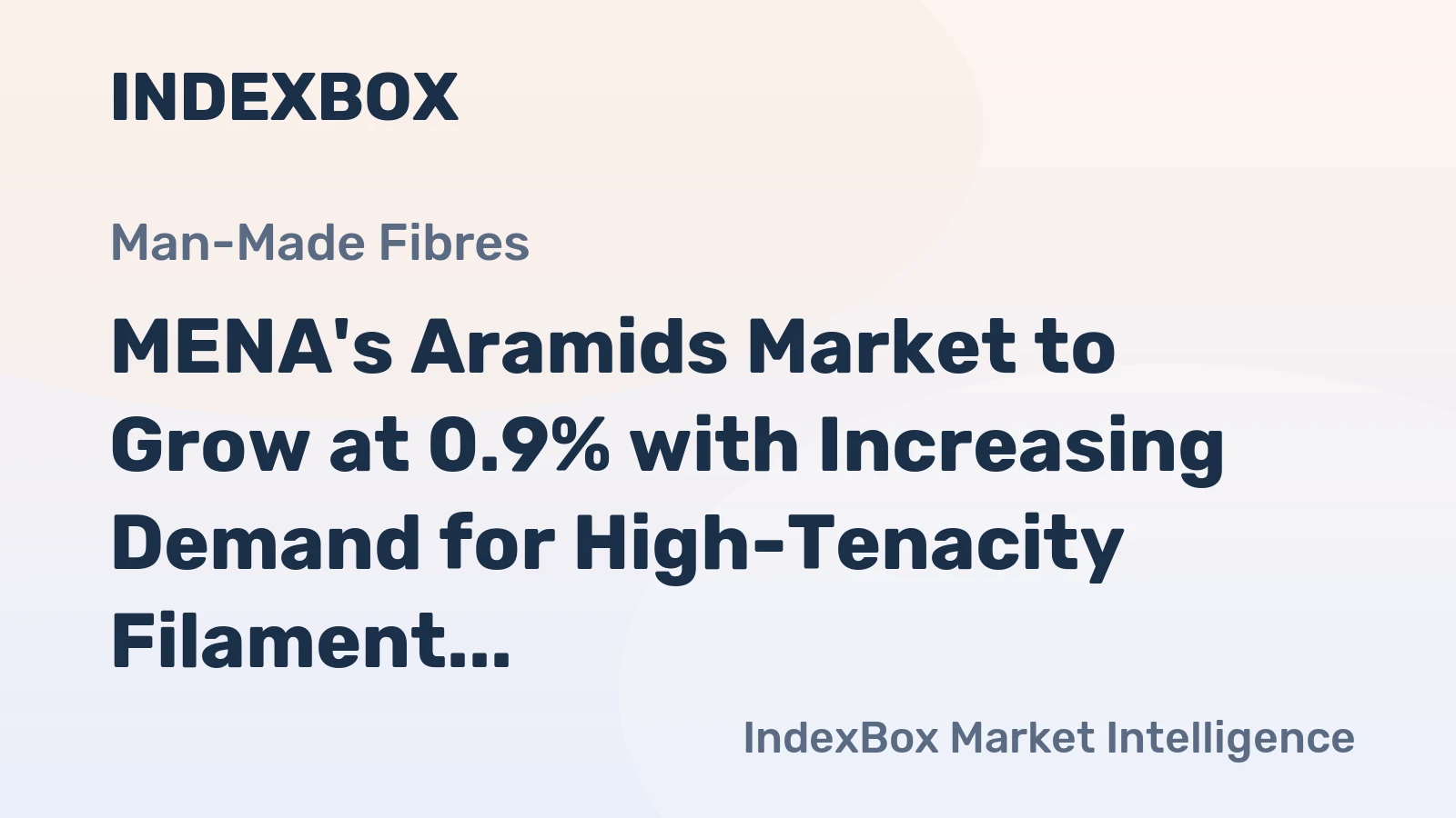 MENA's Aramids Market to Grow at 0.9% with Increasing Demand for High-Tenacity Filament Yarn