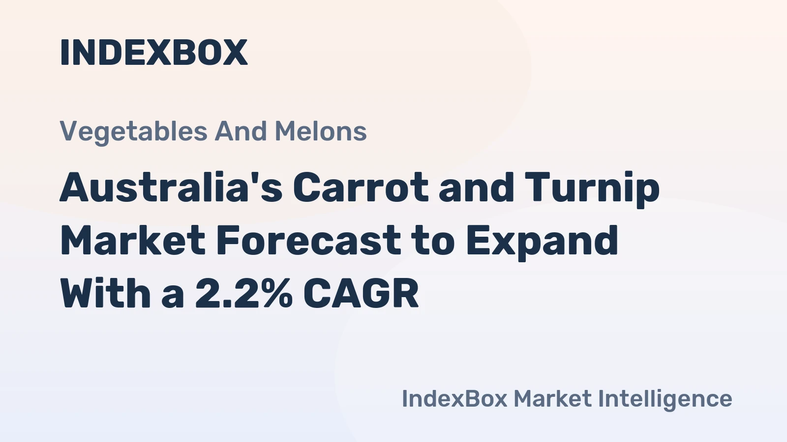Australia's Carrot and Turnip Market Forecast to Expand With a 2.2% CAGR