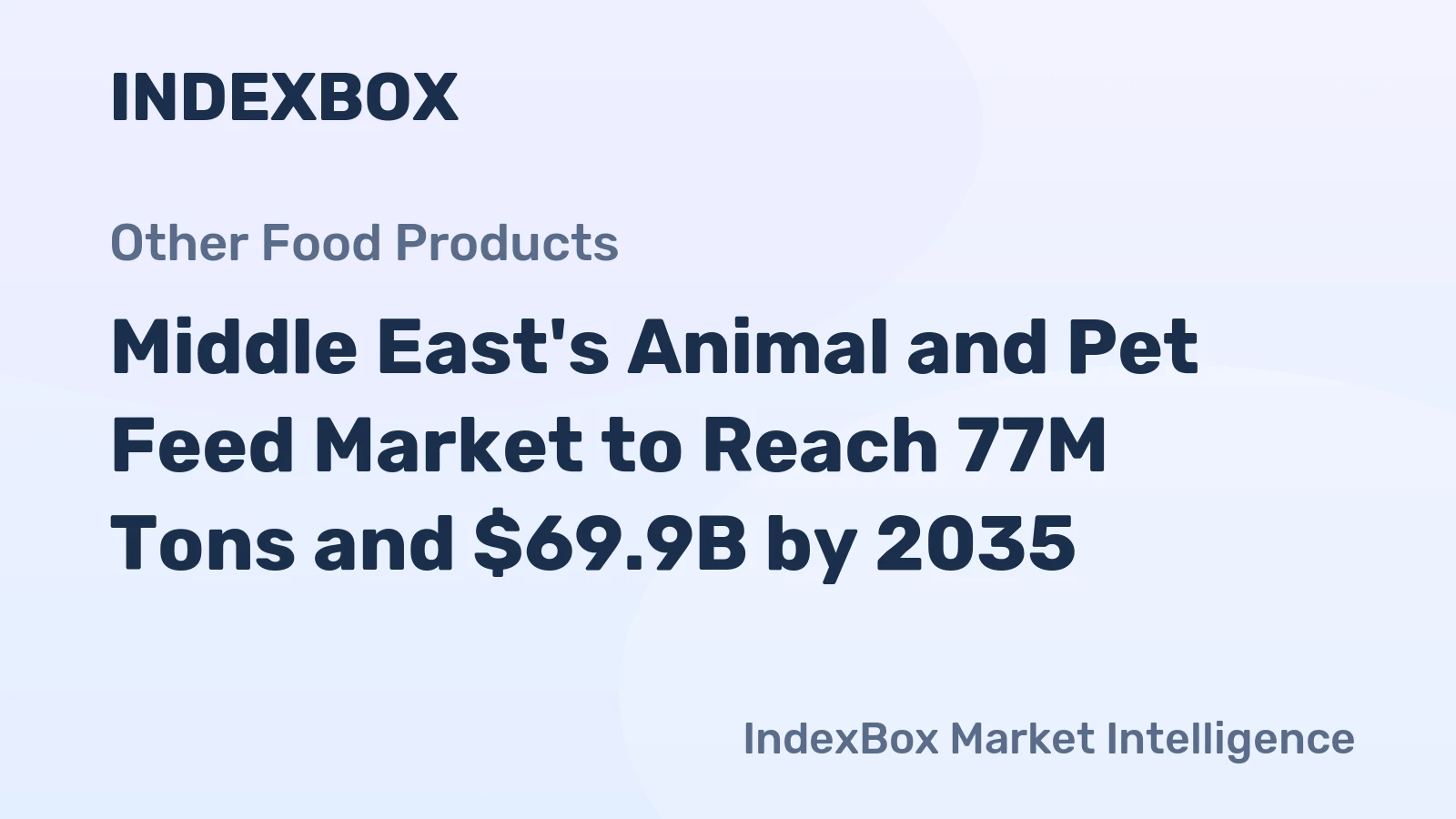 Middle East's Animal and Pet Feed Market to Reach 77M Tons and $69.9B by 2035
