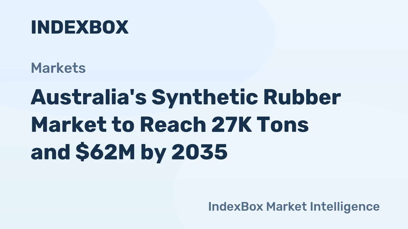 Australia's Synthetic Rubber Market to Reach 27K Tons and $62M by 2035