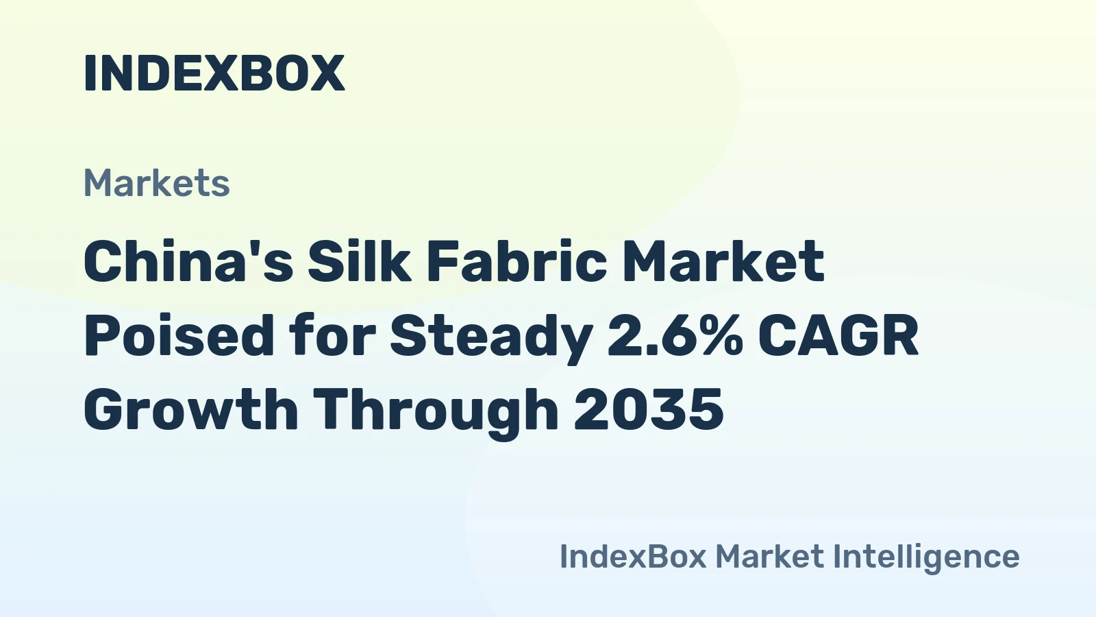 China's Silk Fabric Market Poised for Steady 2.6% CAGR Growth Through 2035