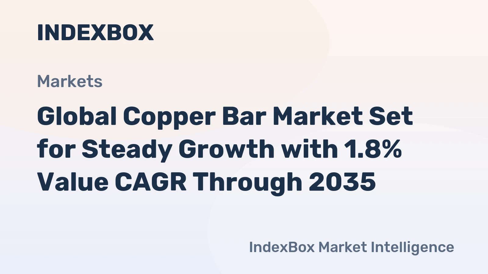 Global Copper Bar Market Set for Steady Growth with 1.8% Value CAGR Through 2035