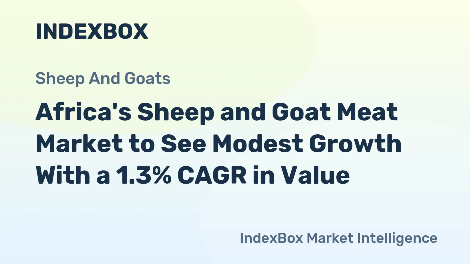 Africa's Sheep and Goat Meat Market to See Modest Growth With a 1.3% CAGR in Value